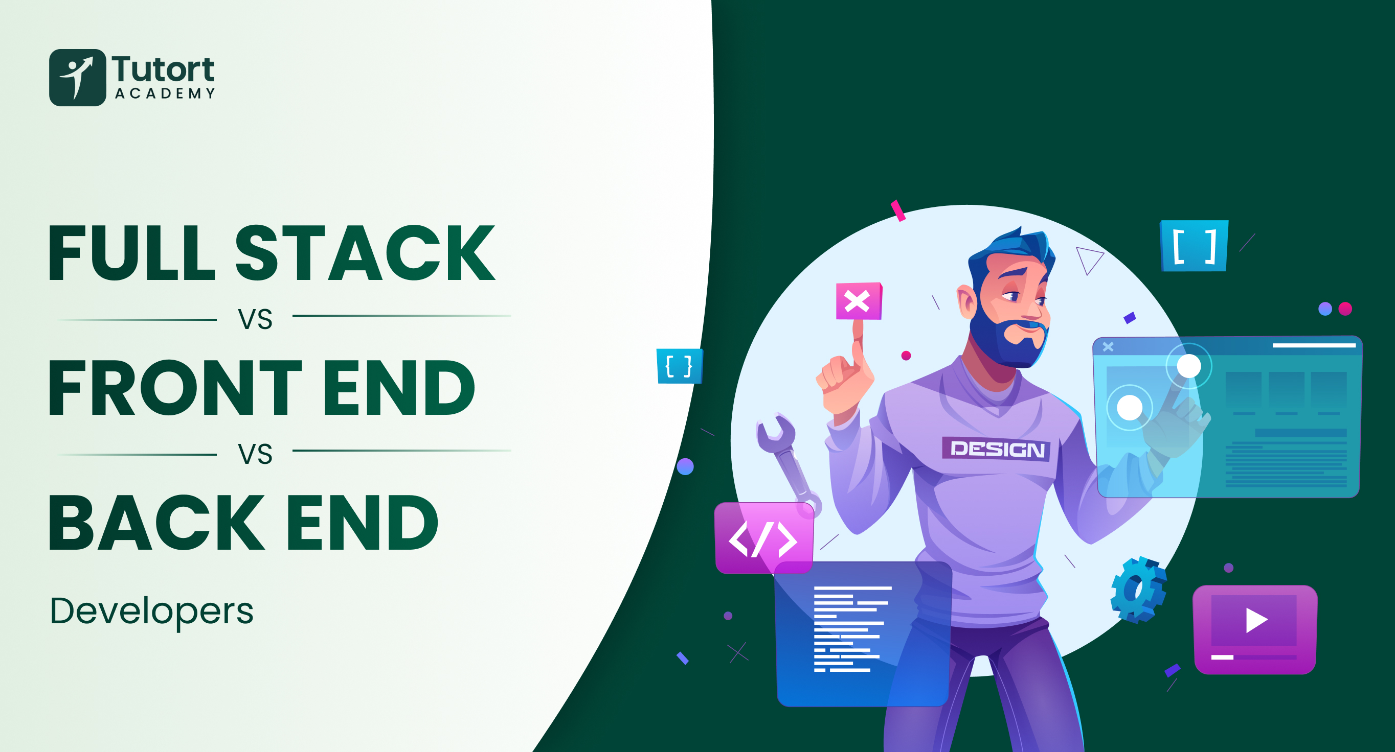 Front-End vs Back-End vs Full-Stack Developer: Which Is Right for You? | Tutort Academy